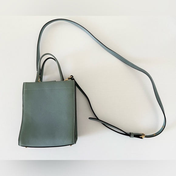 Coach | Bags | Coach Sage Green With Gold Accents Leather Shoulder ...